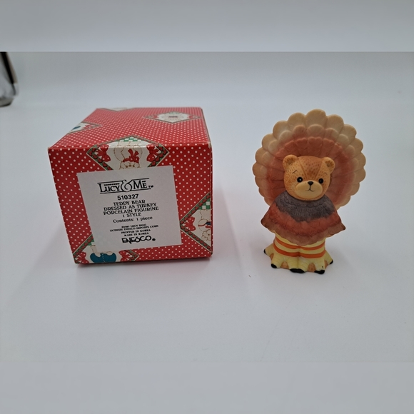 Enesco | Accents | Enesco Lucy And Me Teddy Bear Dressed As Turkey ...